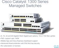China Original C1300 Series 24-Port Gigabit PoE Switch with 370W PoE Power and Stackable Functionality for sale
