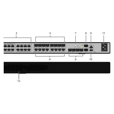 China S5735-L24LU8S4XE-QA-V2 24-Port Gigabit POE Switch with 48 Ethernet Ports and Stackable Design for sale