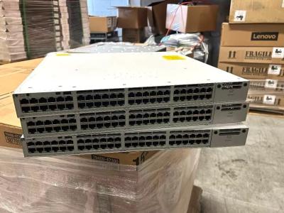 China Cisco 9300 Series 48 UPOE+ Port Network Switch with 256 Gbps Switching Capacity and Stackable Design for sale