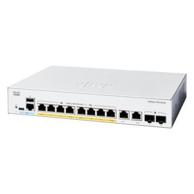 China Original Cisco C1200 Series Enterprise Manage Ethernet Switch with 8x 10/100/1000 Ethernet Ports and 2x 1G SFP RJ-45 Combo Uplinks Fanless Design for sale