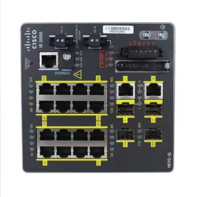 China Cisco IE2000 Industrial Ethernet Switch with 16FE Copper Ports 2GE SFP/T Uplink and Industrial PoE Solution for sale