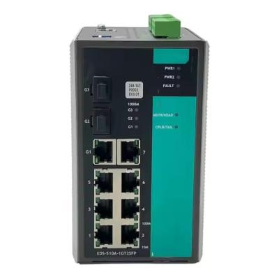 China New MOXA EDS-510A-1GT2SFP-T Industrial Ethernet Switch with 10/100/1000Mbps LACP and VLAN Support for sale