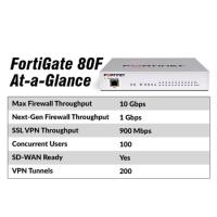 China FG-80F Security Firewall Fortinet FortiGate 80F NGFW Middle-range Series Gateway Firewalls for sale