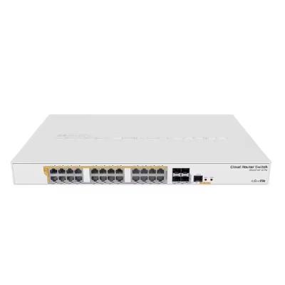 China New Original Network Switch Mikrotik CRS328-24P-4S+RM 24 Port Poe Gigabit Network Management Routing Switch for sale