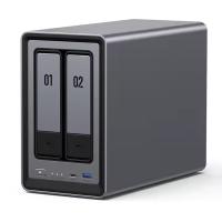 China UGREEN NAS DXP2800 2-Bay Desktop NAS, Intel N100 Quad-core CPU, 8GB DDR5 RAM, 2.5GbE, 2 * M.2 NVMe Slots, 4K ,(Diskless) for sale