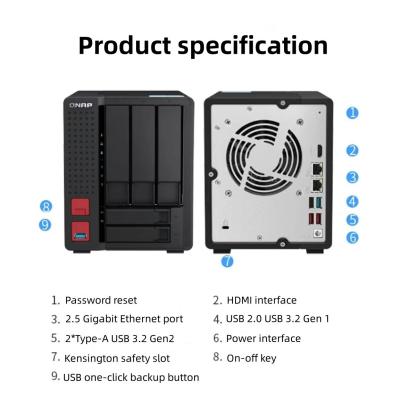 China Original TS-564 QNAP Network Storage Quad-core 2.9GHZ 8G and 5 Bay 2.5Gbe Nas Storage Server for sale