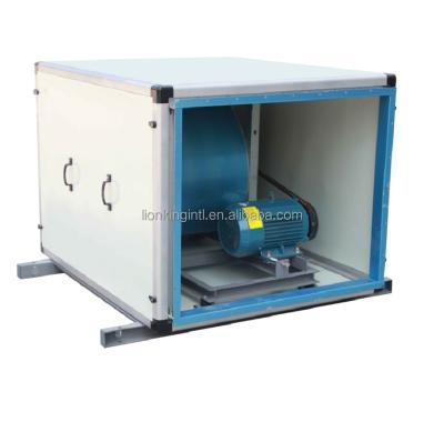 China Belt Driven Double Inlet Cabinet Fan 200-1400mm Impeller 1000-240000 m³/h Air Flow for Food Beverage Shops for sale