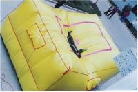 China Lion King Safety Air Cushion 10x6x3m Inflatable Rescue System with 180kg Capacity and 30m Height Rating for sale