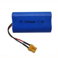 China LFP Solar 18650 Rechargeable Lithium Ion Battery 7.4V 2200mAh Bank Pack for sale