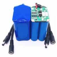 China BMS Type Rechargeable Li Ion Battery Pack , 18650 12v Li Ion Battery Pack for sale