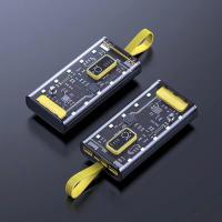 China 20000mAh Multi Ports 2 Type C Power Bank with Flashlight DC Output Portable Charger for sale