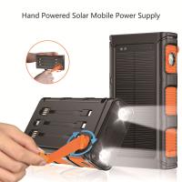China Portable Lithium Power Station 10000mAh 30000mAh Built-in Cable Solar Generator for sale
