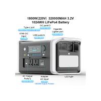 China Portable Lithium Power Station 1800W 320000mAh Fast Charging Engine Starter for sale