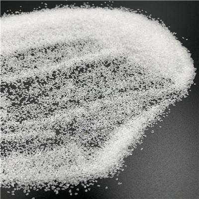 China Tilting Furnace Barmac Crushed White Fused Aluminum Oxide for Resin Abrasives for sale