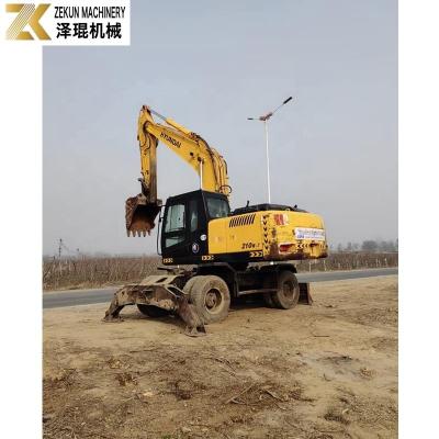 China 2017 Hyundai Robex 210 Used Compact Excavator 210W-7 4WD for sale