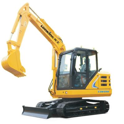 China 36.8KW 6Ton Used Mini Excavator 0.23m³ Earthmoving Lonking Digger for sale