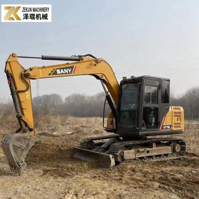 China 7Ton Sany SY75C Second-Hand Mini Excavator 0.3m³ for Construction for sale
