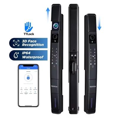 China Tuya Smart Door Lock with Waterproof Display WIFI Fingerprint 3D Face Recognition for sale