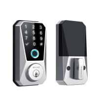 China Double Sided Security Smart Lock Unlock Your Door with Fingerprint Key Card Code Entry for sale