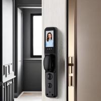 China Smart Exterior Door Locks with Fingerprint/Password/Card Capacity 100 Unlock way Card for sale