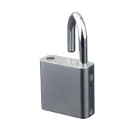 China Bike Fingerprint Unlock Security Zinc Alloy Smart Electronic Padlock Waterproof Anti-theft for sale