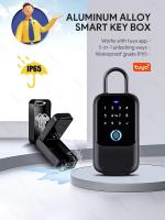 China Home Hotel Office WiFi Connected Smart Lock Tuya Network Electronic Password Box Metal Gate Glass IP65 Waterproof for sale