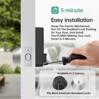 China TTlock Entry Keypad Bluetooth Controlled Cabinet Lock for Aluminium Glass Wood Door for sale