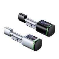 China Waterproof Fingerprint Door Lock for Aluminum Door Tuya Smart 42*42mm Reader Dimension for sale