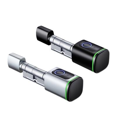 China Waterproof Fingerprint Door Lock for Aluminum Door Tuya Smart 42*42mm Reader Dimension for sale