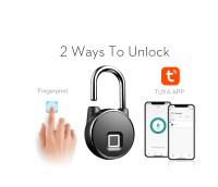 China Smart App Fingerprint Zinc Alloy Padlock for Waterproof Door and Garage Security for sale