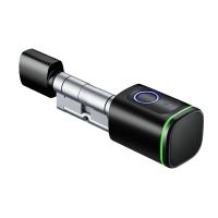 China Hot IP66 Tuya Biometric Smart Cylinder Lock Fingerprint Password Type-C for Aluminum Door for sale