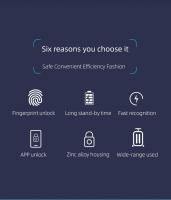 China USB Interface Power Supply Mini Door Lock Luggage Fingerprint Smart Padlock for Doors for sale