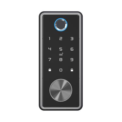 China Zinc Alloy Smart Lock for WiFi Fingerprint Unlocking on Aluminum Wood Steel Doors for sale