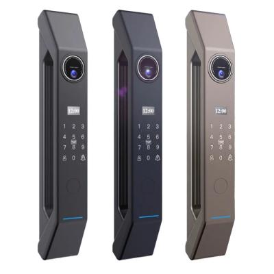 China 100 Capacity Smart Metal Door Lock with Key Unlock and Fingerprint/Password/Card for sale
