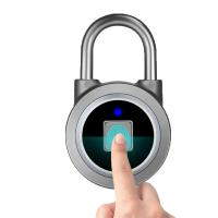 China Smart Kitchen Glass Cabinet Padlock with Fingerprint Unlock and Zinc Alloy Material for sale