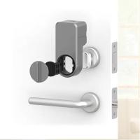 China Tiny Cabinet Smart Entry Lock with Tuya Ttlock App Grey Color 1 Year Battery Life for sale