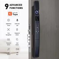 China Digital Smart Lock for Wood Doors 3D Face Recognition TUYA App Waterproof IP64 Wifi for sale