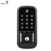 China Alloy Aluminum Modern American Fingerprint Phone App Control Security Door Smart Door Lock for sale