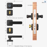 China Memory Card Data Storage Smart Lock for Wood Door Waterproof IP66 Fingerprint Wifi for sale