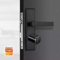 China PL-CS1K Tuya Smart Door Lock Easy Installation with Password and Type-C Power Supply for sale