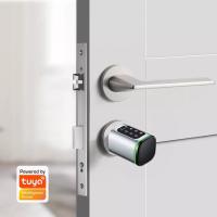China 35-45mm Door Thickness Tuya App Unlock Smart Digital Electronic Cylindrical Door Lock for sale
