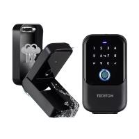 China Fingerprint Reader WiFi Connectivity Deadbolt for Home Hotel Apartments Office Black for sale