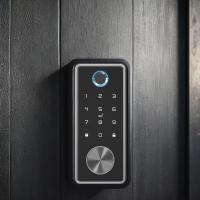 China Wood Door Smart Lock with Tuya Code and Fingerprint Recognition Technology for sale