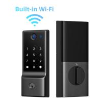 China Smart Door Lock with Modern Minimalist Style and Memory Card Data Storage Option for sale