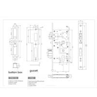 China European Standard Smart Door Lock Mortise Metal Mortise Electric Lock Body for sale