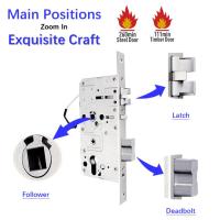 China Silver European Standard EN12209 Motor Inside Electronic Lock Body Mortise Metal Lock for sale