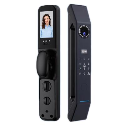 China Doorbell remote unlock finger vein password key card smart home lock with wifi network for sale