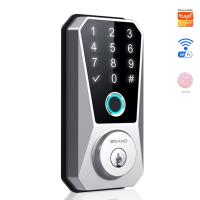 China Convenient and Secure PL816 Plus Tuya App Smart Wood Door Lock with WiFi Connectivity for sale