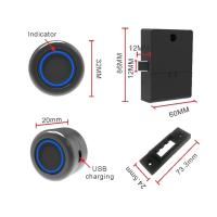China Home Office Electronic Zinc Alloy Fingerprint Keyless Drawer Lock for Cabinet Privacy for sale