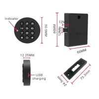 China Cabinet Fingerprint Door Lock with 2 Working Modes and Customized Logo for sale